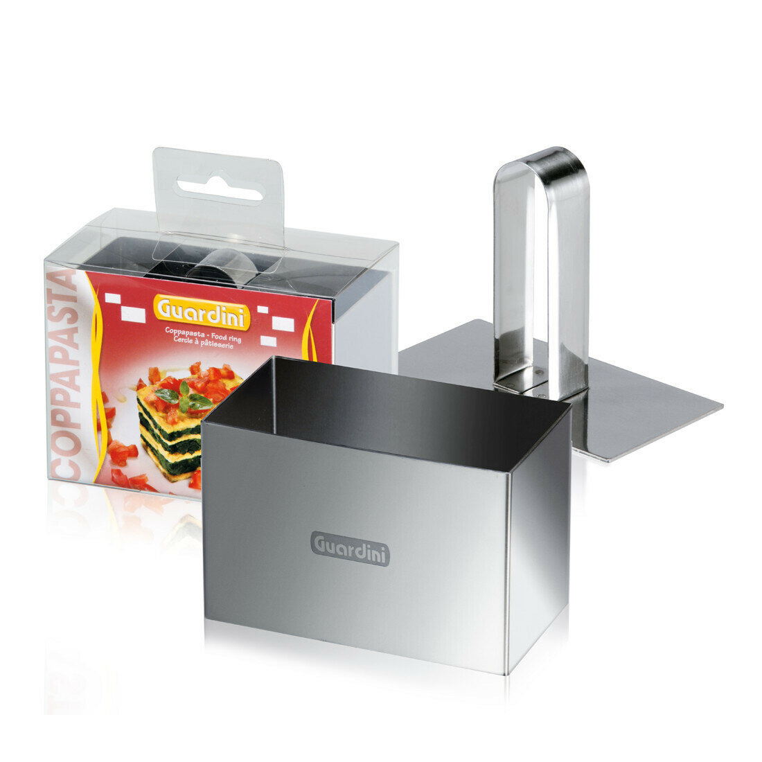 Форма кулинарная с прессом Guardini Food Ring Restangular, размером 9x5 см