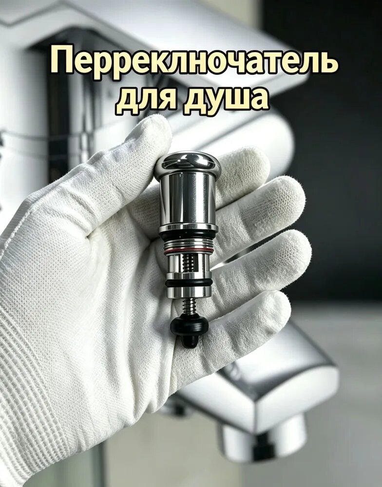 Переключатель для душа - Дивертор смесителя для ванны/душа / Ideal с фиксацией положения на душ