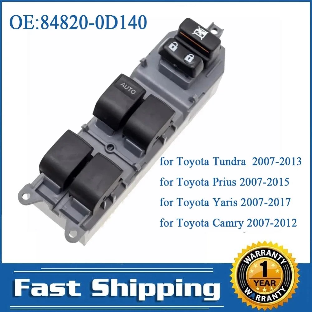 Кнопка управления стеклоподъемником, консоль для Toyota Camry, Yaris, Prius 2013-17, Tundra 84820-0D140, автомобильные аксессуары