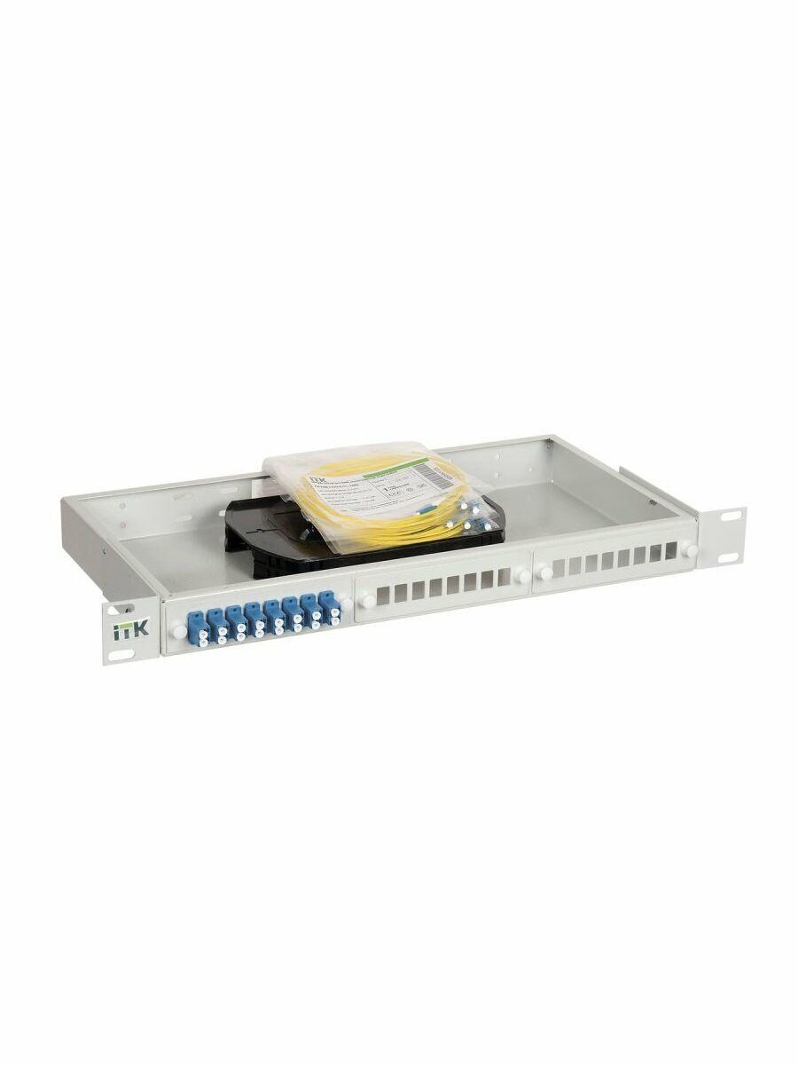 Кросс оптический ITK FOBX24-1U, 1U, укомплектованный SC (Simplex)