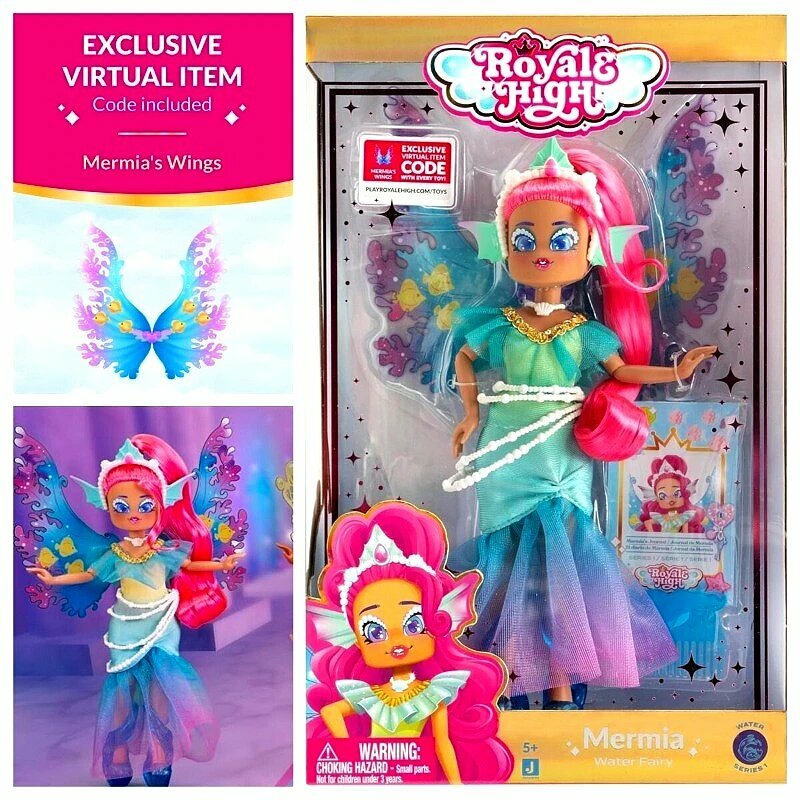 Рояль Хай кукла с крыльями 9 дюймов ROBLOX Mermaid -27cm