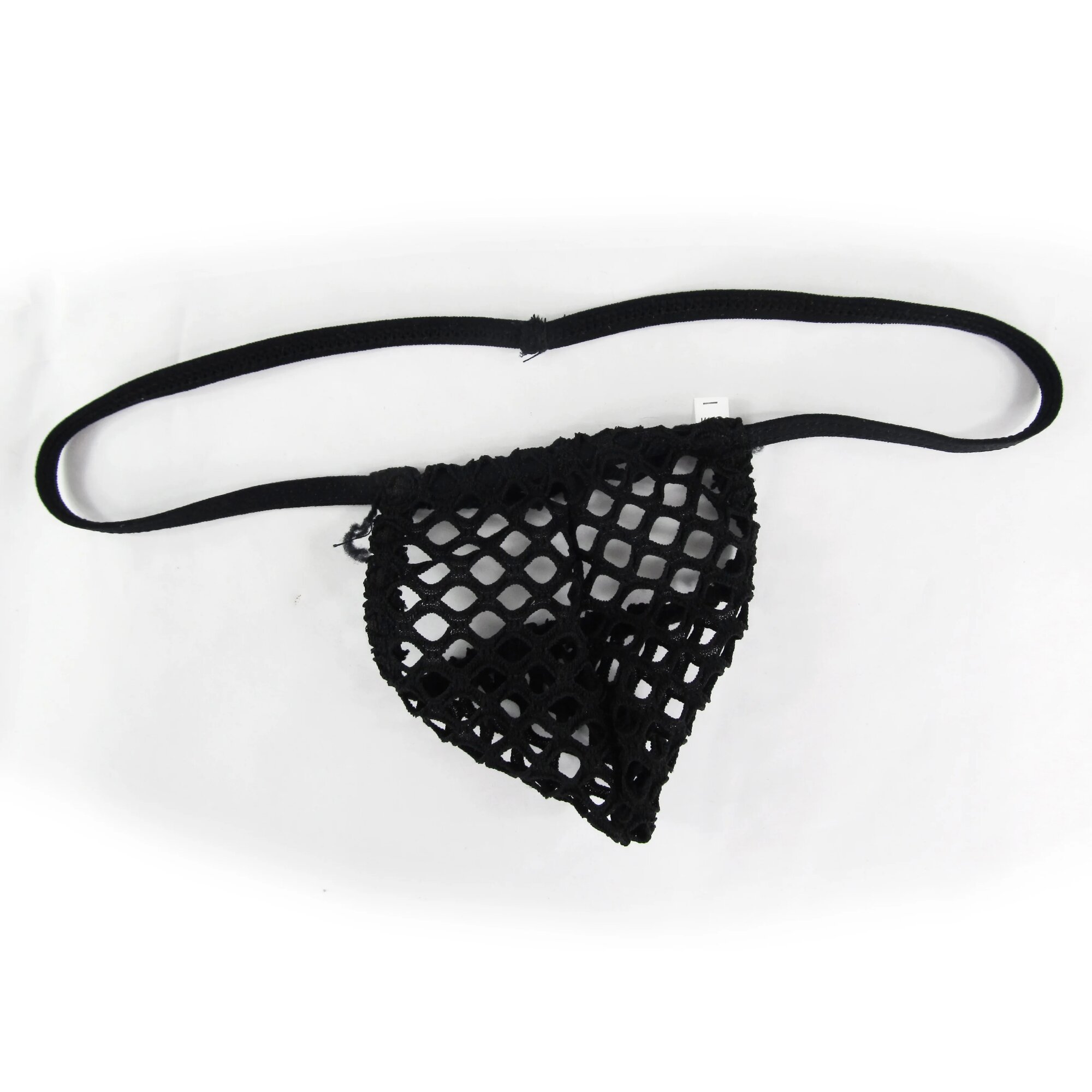 Мужские стринги QIANNIAODAO полиэстер S/M или L/XL Черный, L, black big net