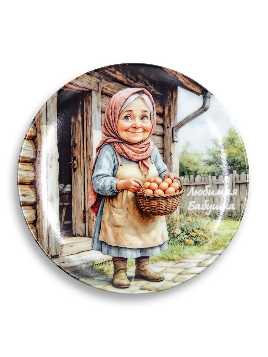Тарелка 12 см. "Любимая бабушка"