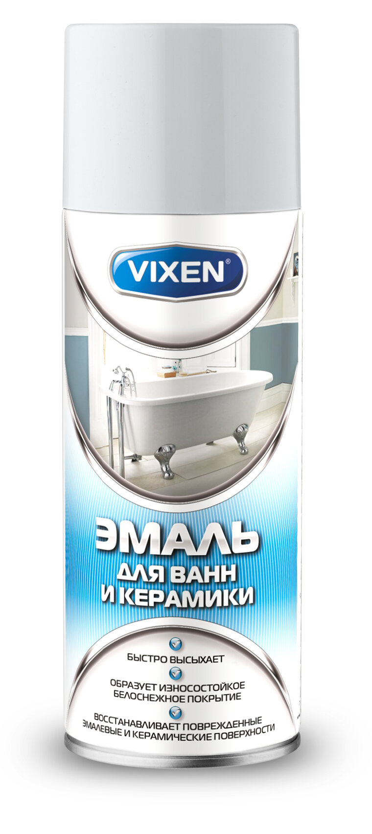 Краска для ванн и керамики аэрозоль VIXEN 520 мл