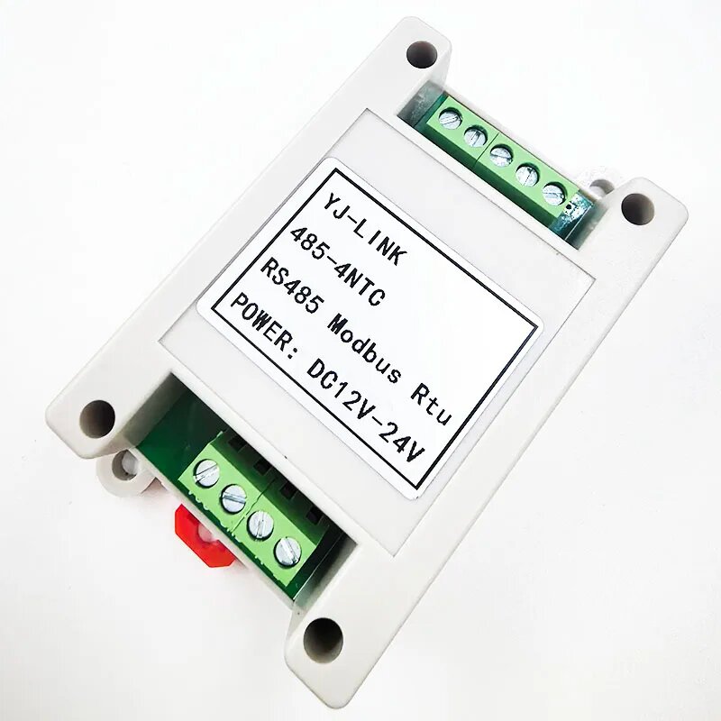 4-канальный NTC передатчик 10K для связи RS485 Modbus RTU