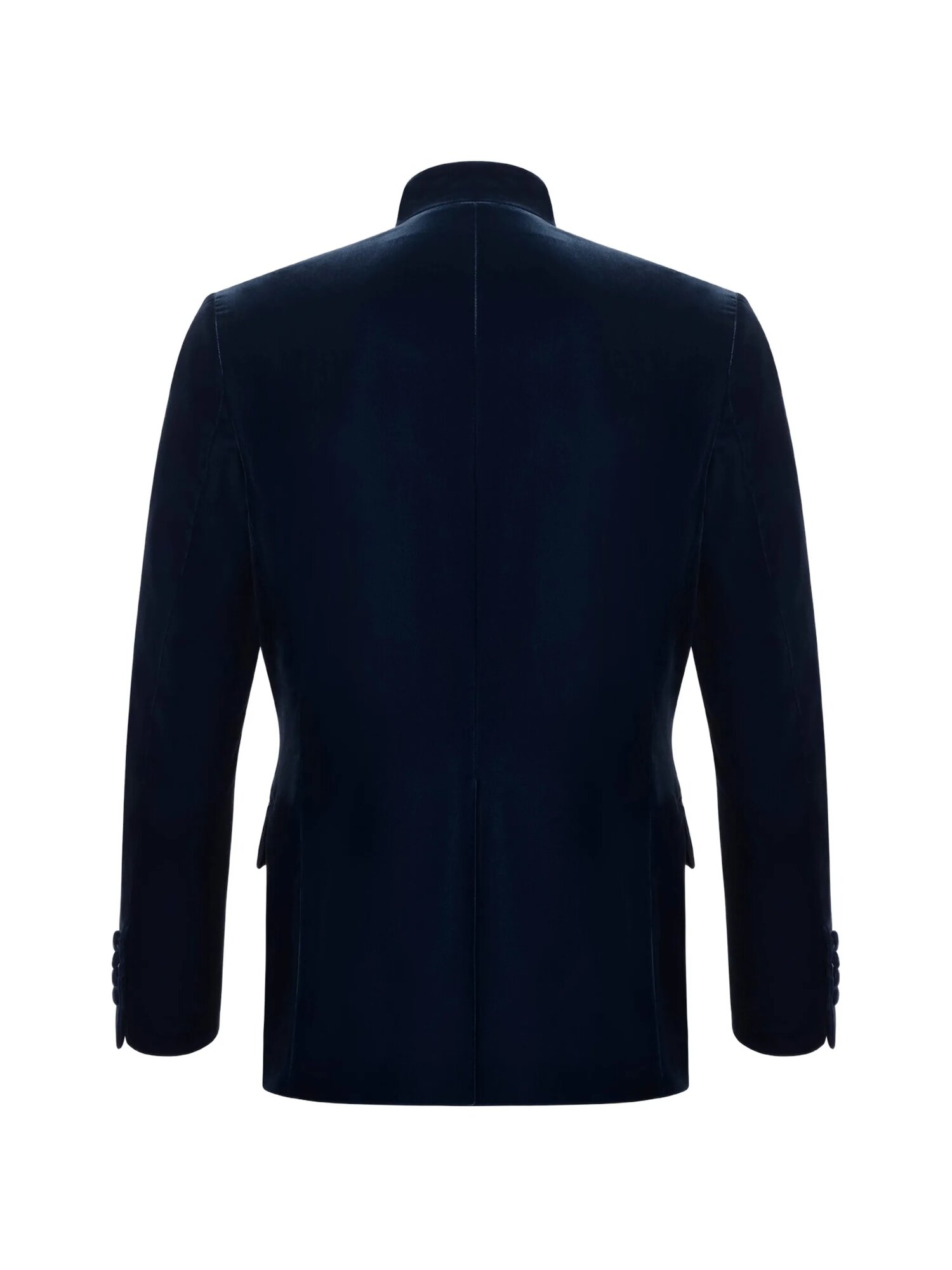 Куртка Shanghai Tang Velvet five-button jacket, размер 44, blue — фото 1