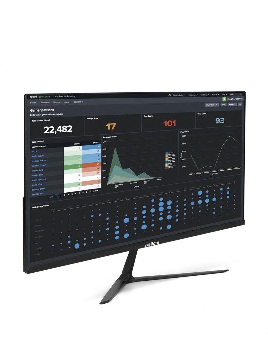 Монитор 27" Exegate, ProSmart EZ2700, IPS, 75Гц, 16:9, Черный