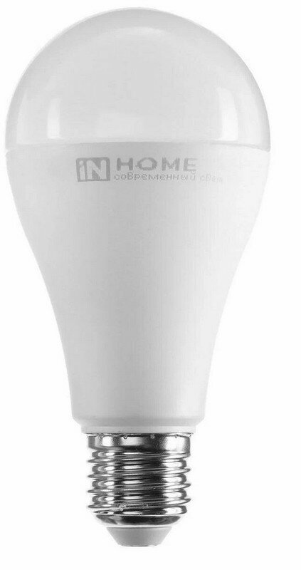 IN HOME Лампа светодиодная LED-A65-VC ,25Вт 230В, Е27 6500К, 2250Лм, Холодный свет