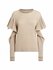 Джемпер MOSCHINO Ruffled-sleeves knitted jumper, размер 46, разноцветный