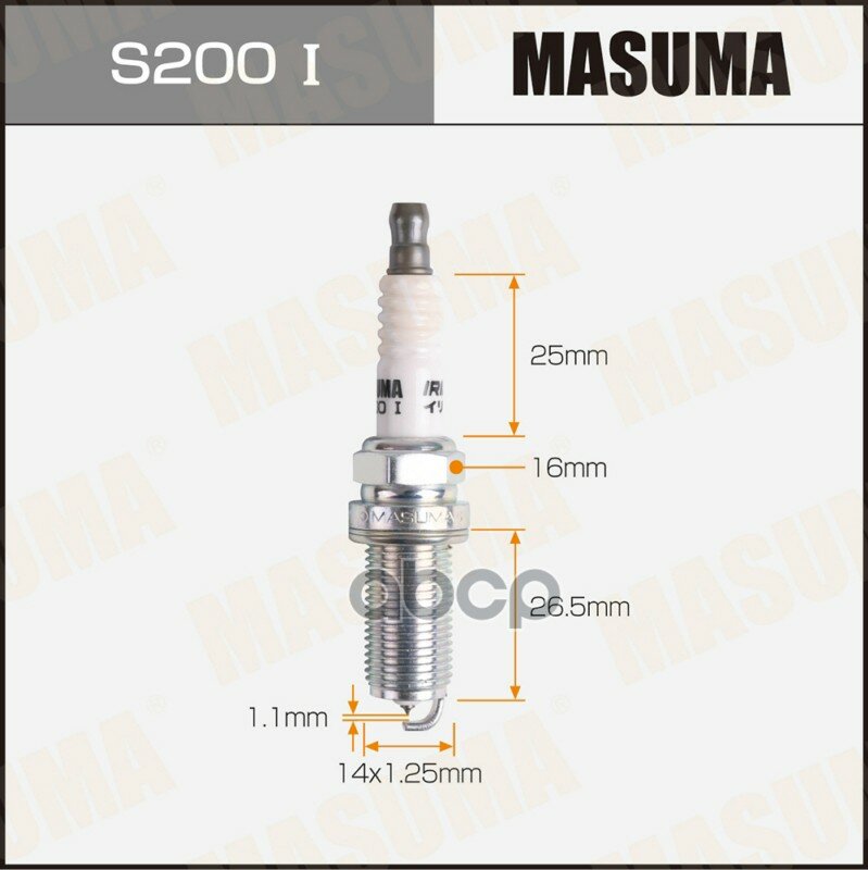 Свеча зажигания Masuma арт. S200I
