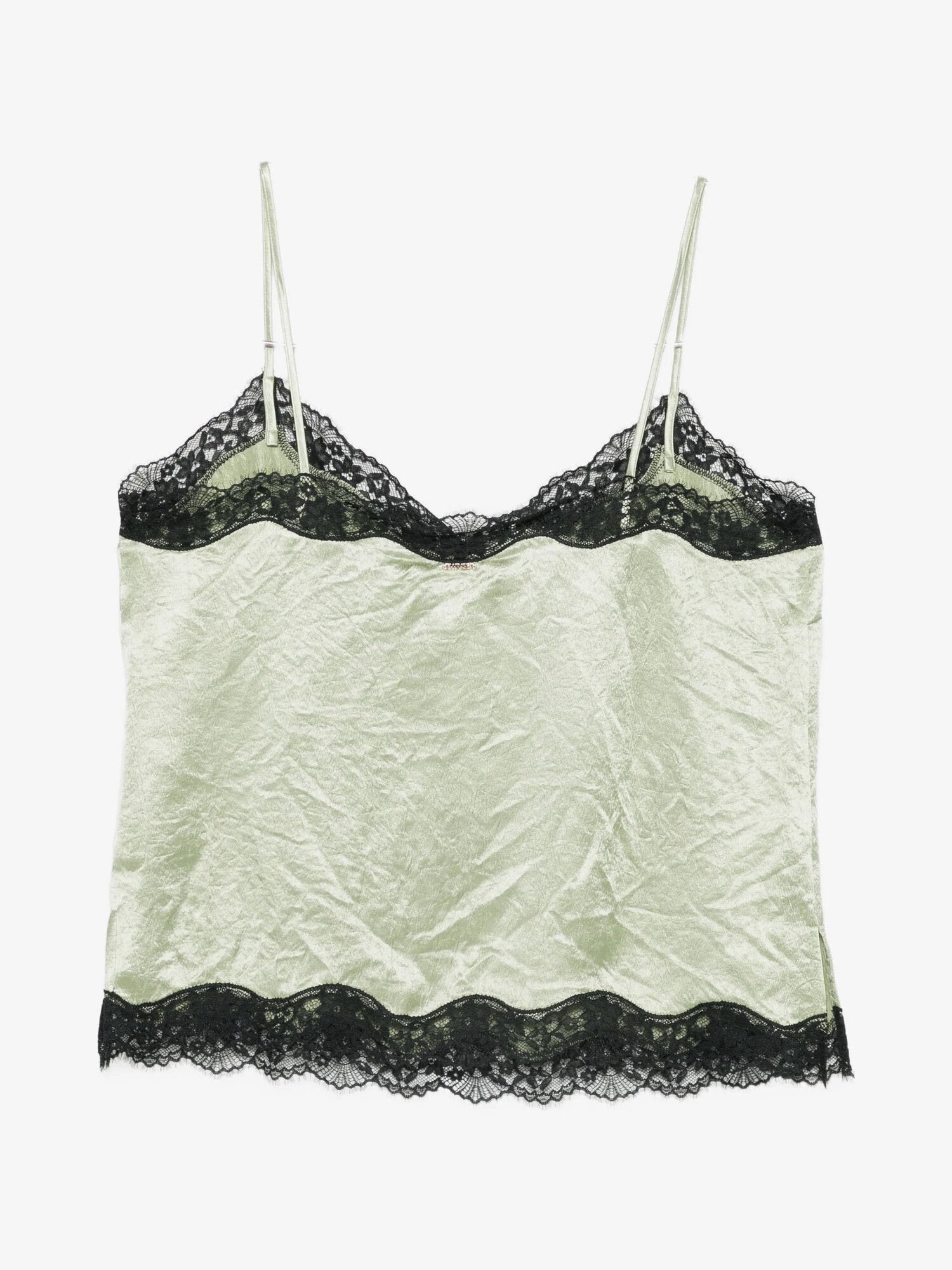 Блуза Twinset Milano Lace-trim blouse, размер 46, зеленый — фото 1