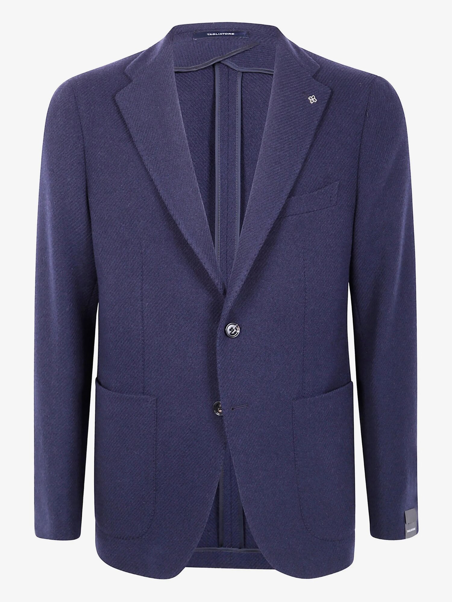 Пиджак Tagliatore Two-button wool blazer, размер 48, синий