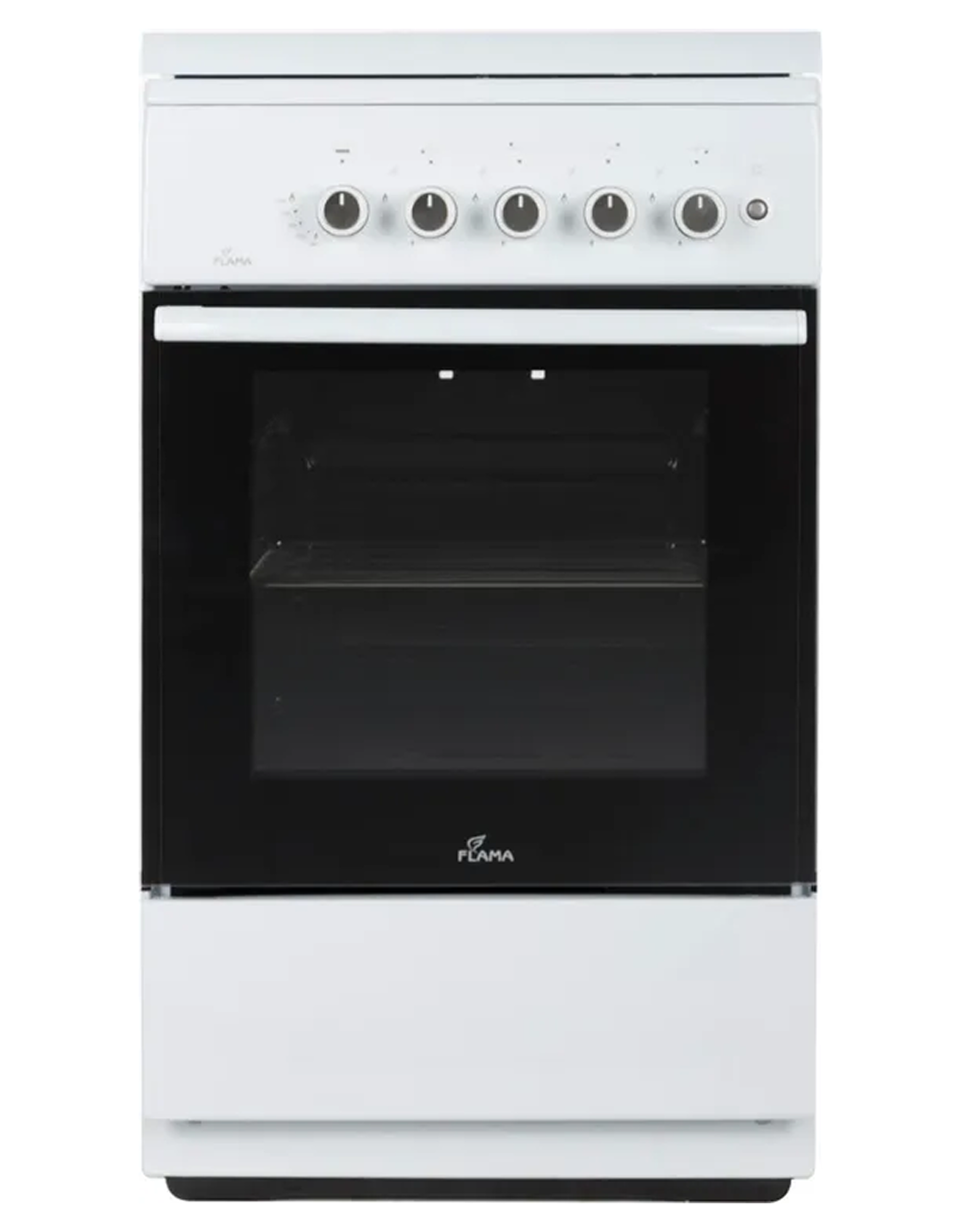 Плита газовая Flama FG 24239, эмалированная сталь, 4 конфорки, духовка, белая