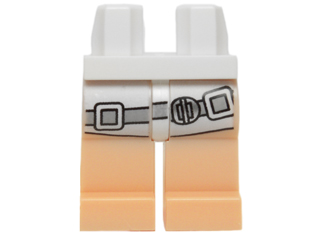 Hips and Light Nougat Legs with SW Luke Bacta Tank Pattern, 970c90pb04 White U