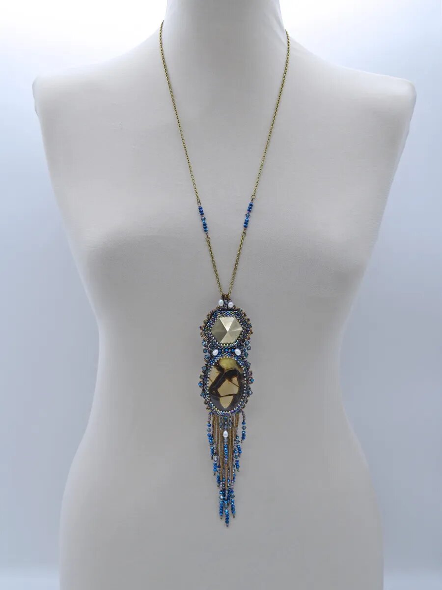 Колье, кристаллы Swarovski