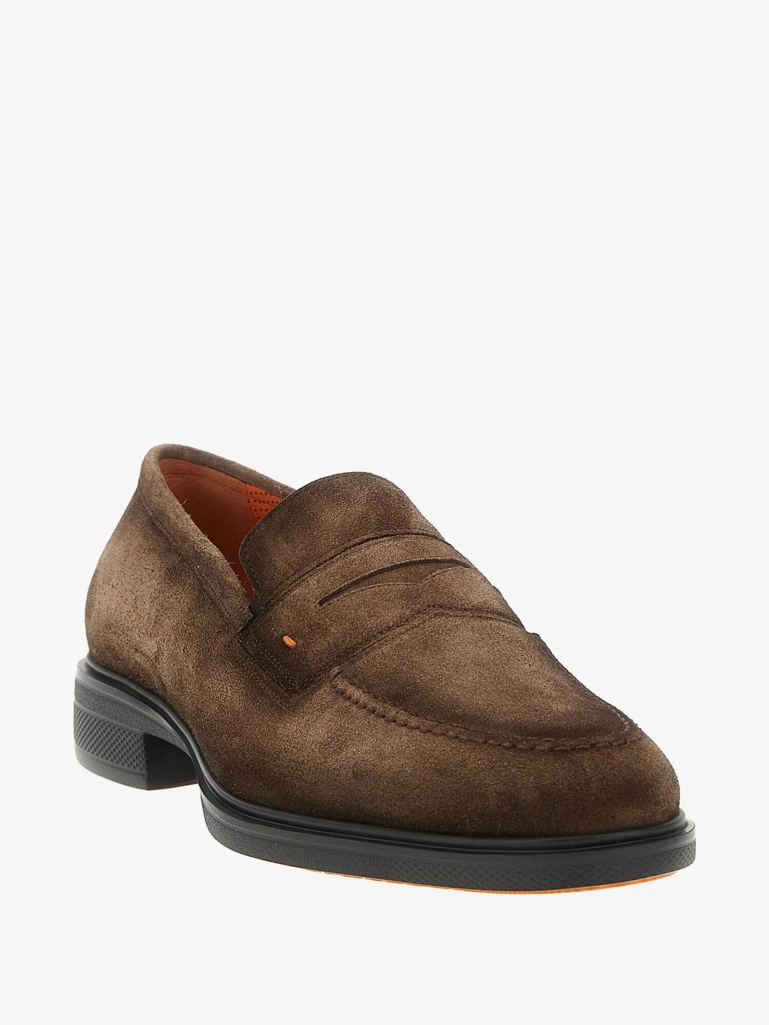 Лоферы Santoni Shaded suede loafers, размер 43, коричневый — фото 1