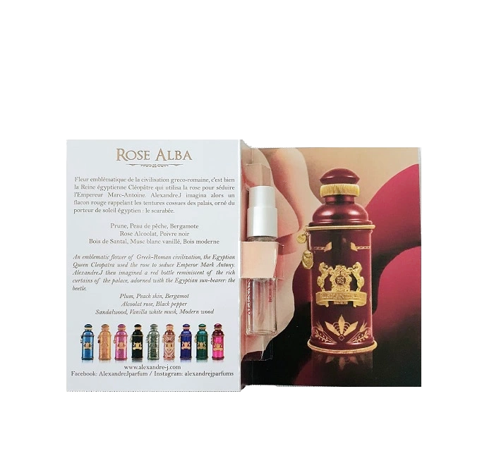 Alexandre J Rose Alba аромат женский 2 мл - Александр Джей Роза Альба миниатюра парфюма пробник
