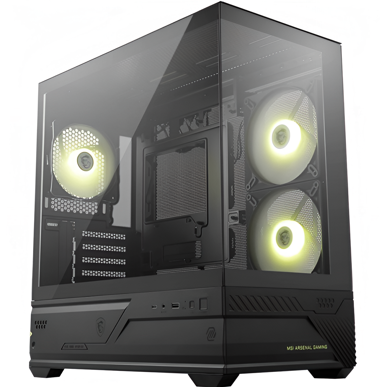 Корпус Mini-Tower MSI MAG Pano M110R TG ARGB, Micro-ATX, черный (306-7G33R21-JA4)