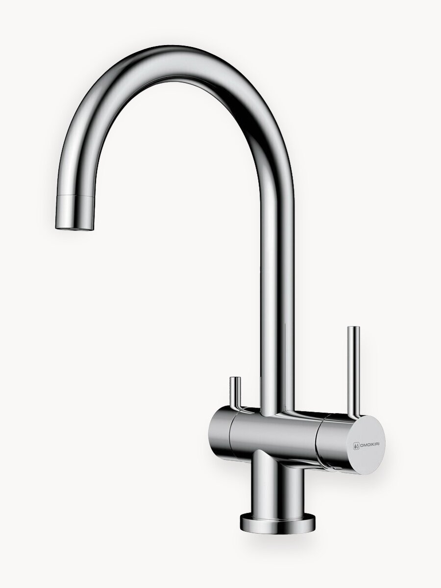 Смеситель для кухни OMOIKIRI Yamada-C с подключением фильтра / хром