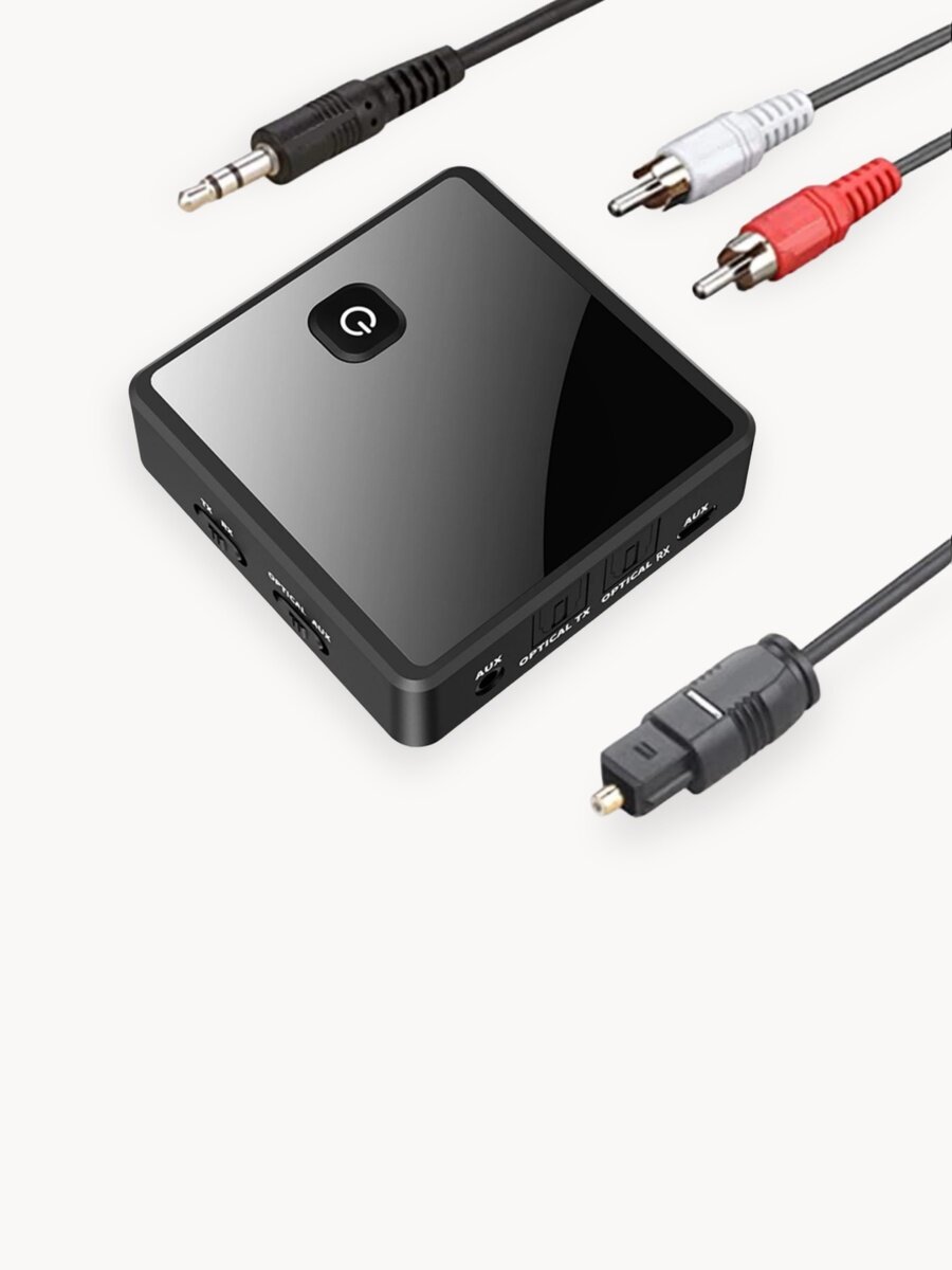 Bluetooth передатчик на двое наушников, вход SPDIF AUX RCA 3.5 jack + блютуз 5.0 аудио приемник