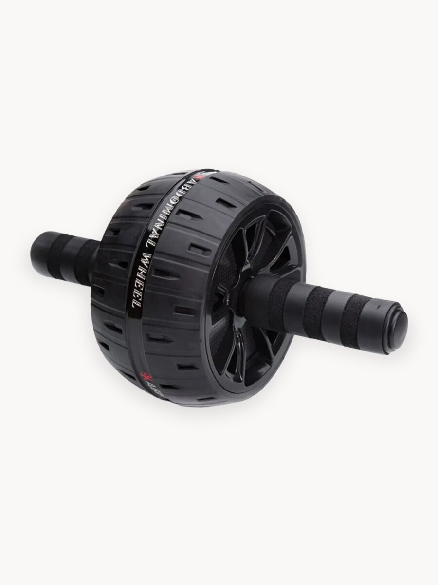 Ролик для пресса колесо тренажер для фитнеса и дома ONHILLSPORT (черный цвет)