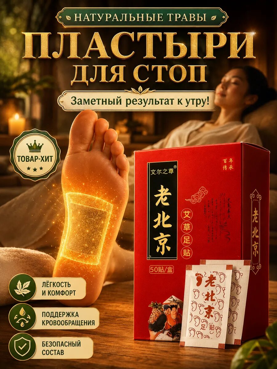 Пластырь детокс китайский для похудения и очищения