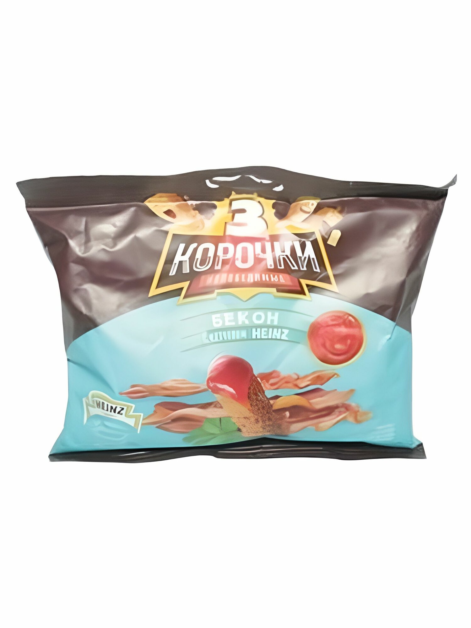 Сухарики 3 Корочки, со вкусом бекона и кетчупом Heinz