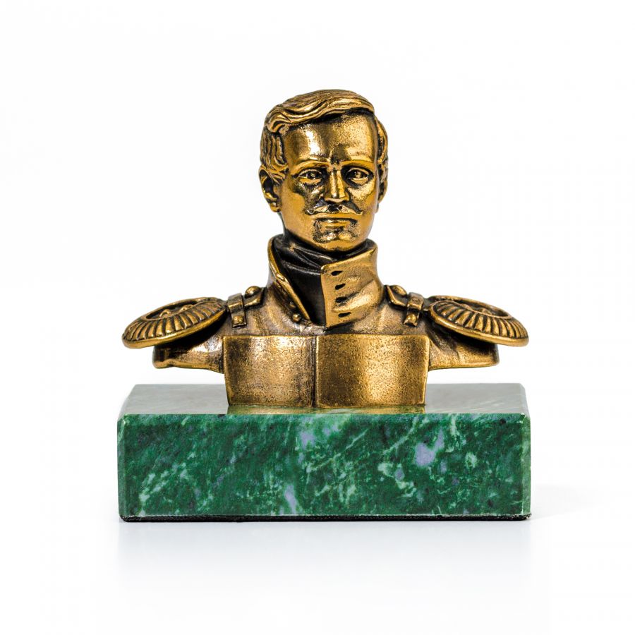 Бюст М. Ю. Лермонтов (ВхШхД 8см./8см./5см.)