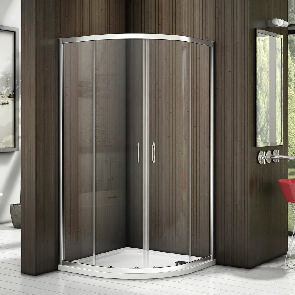 Душевой уголок Good Door Latte R-90-C-WE без поддона, стеклянный, 90x90, раздвижной