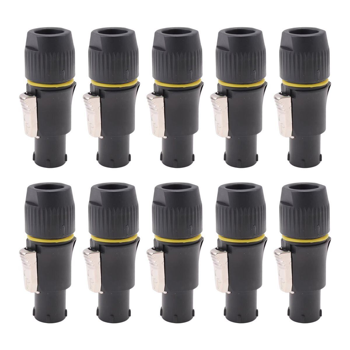 B210pcs 3pins True Brocking Connecter Разъем Gult Gack Material NAC3FX-W NAC3MX-W IP65.