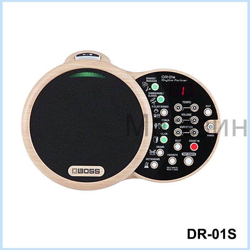 BOSS DR-01S Rhythm Partner ритм-машина для акустических инструментов, метроном, встроенный динамик, автокомпаньон для гитары и вокала
