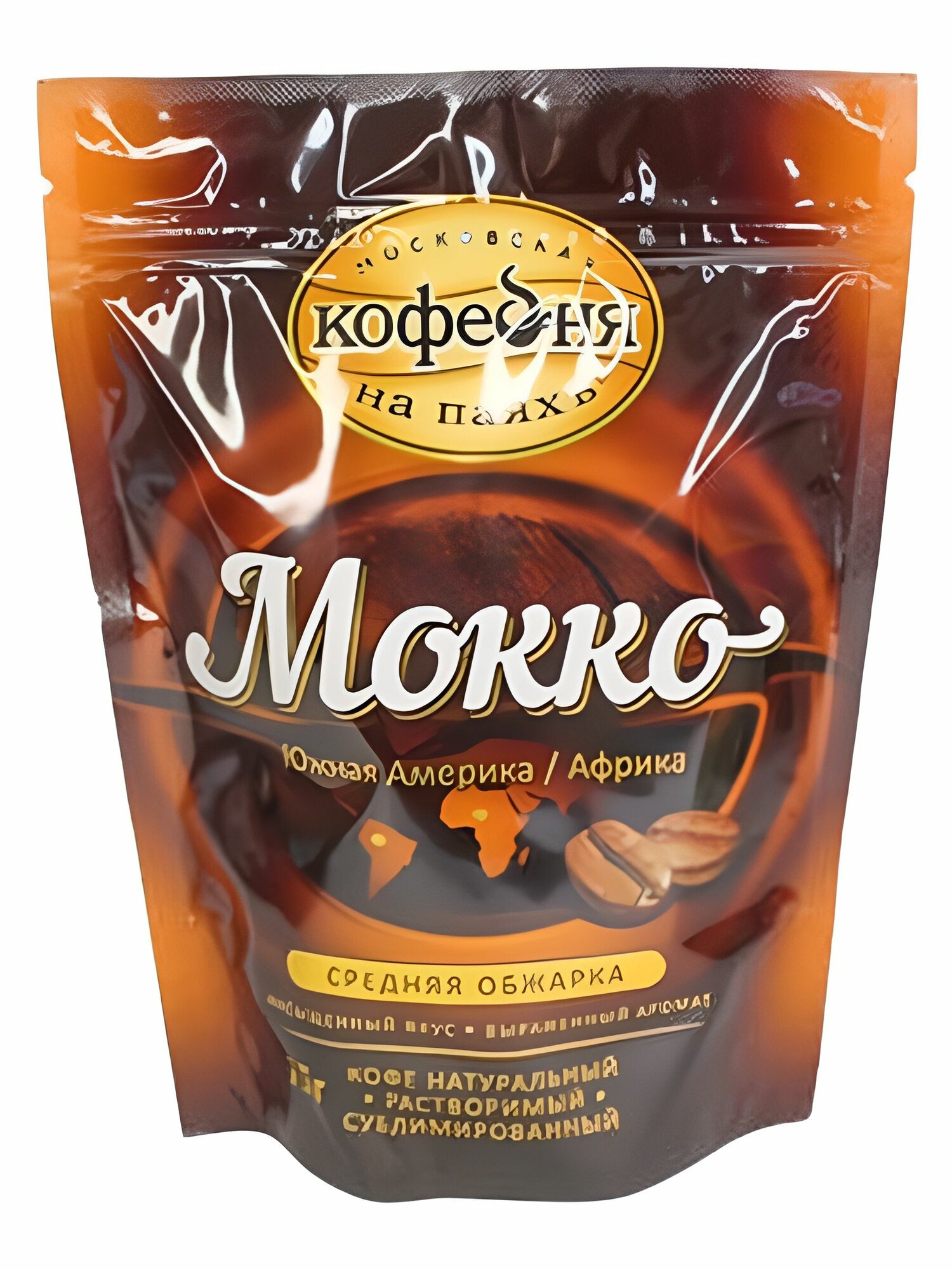 Кофе растворимый Мокко в м/у, Московская Кофейня на паяхъ, 75г