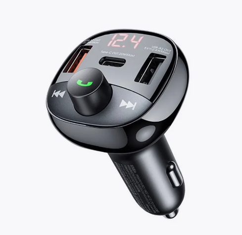 Автомобильный Bluetooth-приемник, цифровое отображение напряжения, трехпортовая быстрая зарядка