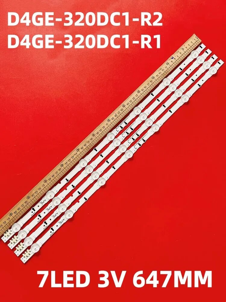 4шт. Подсветка D4GE-320DC1-R1 для T32E310EX UE32H6350AK UE32H6230AK UE32H6400AK UE32H5500AK UE32H5020AK SEC 32FHD 4X7 3030FC S 7S1P REV. V4