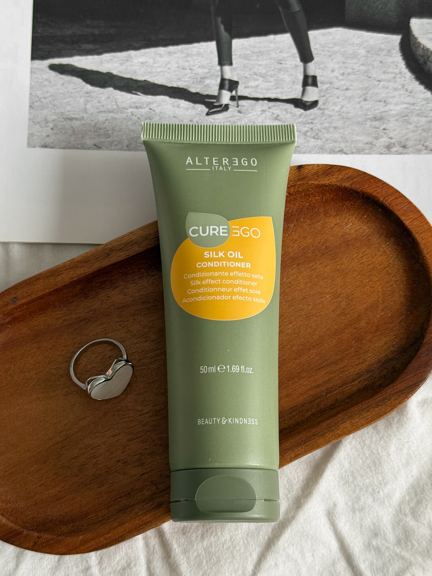 Кондиционер для непослушных волос c эффектом шелка | 50 мл AlterEgo Italy CurEgo Silk Oil Conditioner