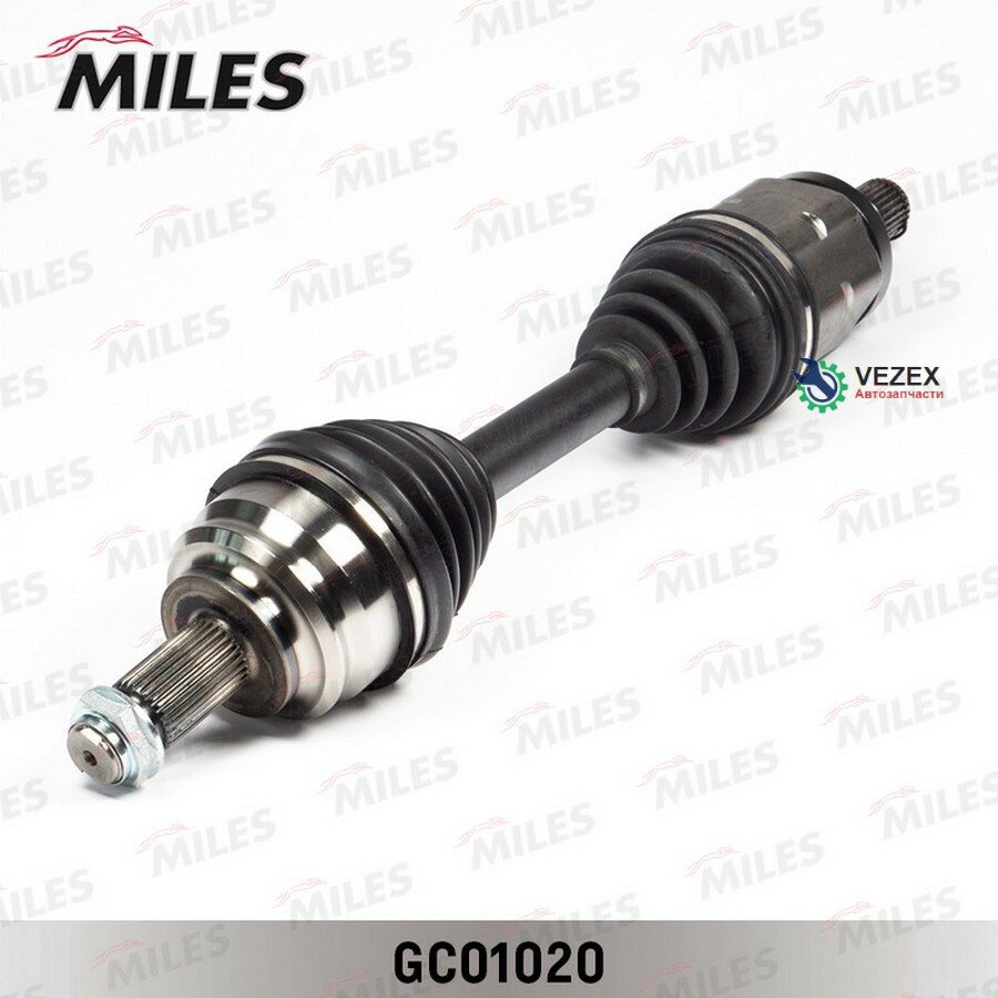MILES GC01020 Привод в сборе передний левый BMW E53 3.0D-4.6 00- (GKN 304495) GC01020