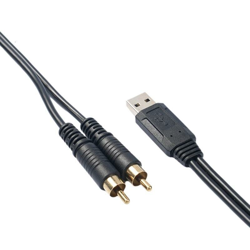 Звуковая карта USB-разъема к аудиокабелю dual RCA Lotus power amplifier-A двойной головке