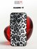 Черный матовый чехол на Xiaomi 17 / Сяоми 17 с принтом Снежный леопард