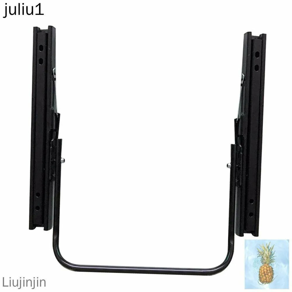 Набор салазок для автомобильного сиденья с двойной блокировкой, регулируемый механизм перемещения, комплект для крепления гоночного кресла, черный