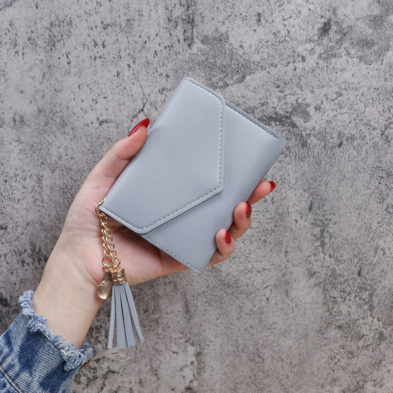 ZY Кошелек RFID Мини ПУ Кожа Защита данных RFID