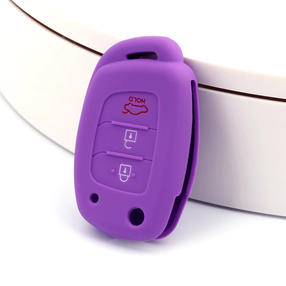 Силиконовый чехол для ключей Hyundai Purple
