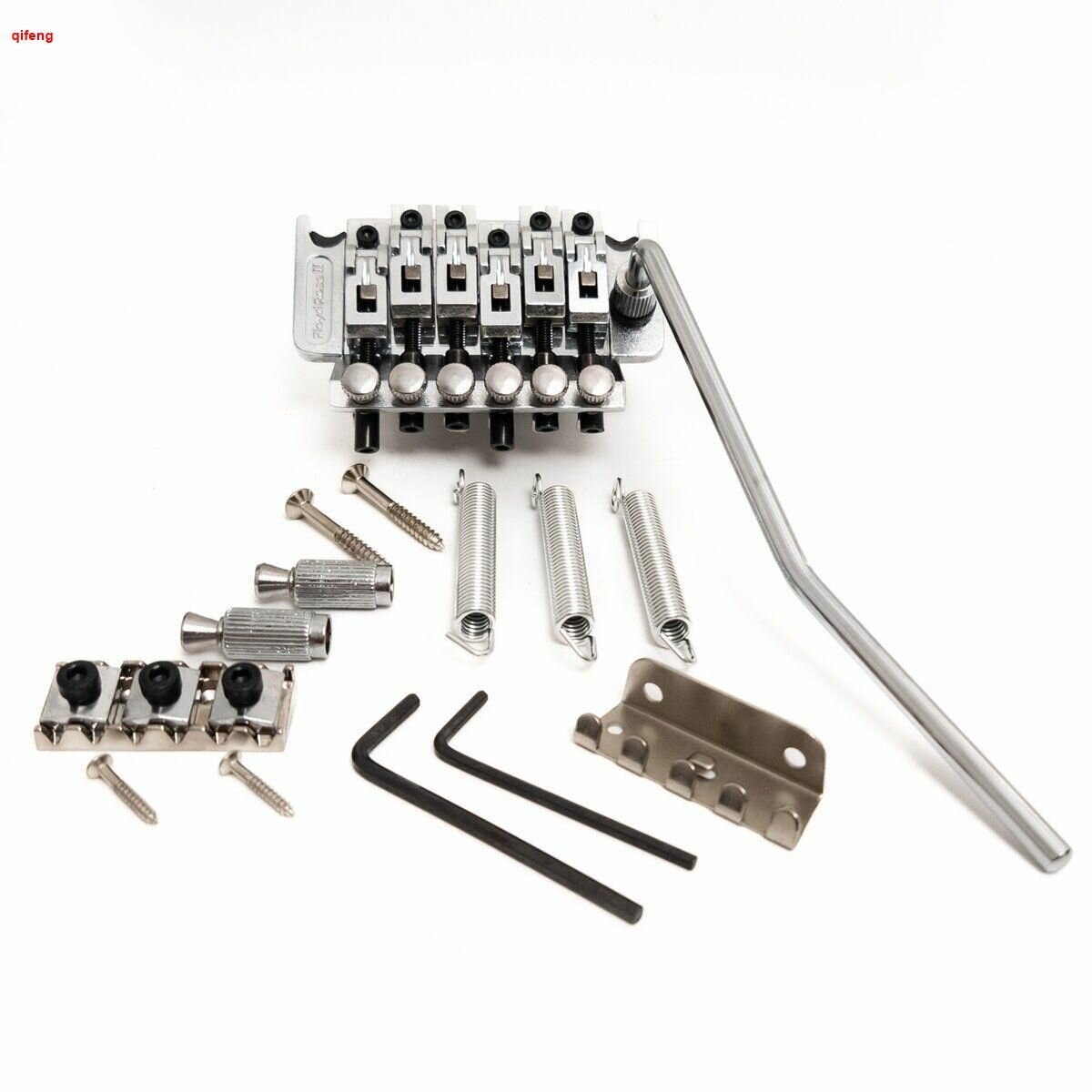 Аксессуары для бриджевой гитары Floyd Rose II с двойной фиксацией системы тремоло (черный/хром)