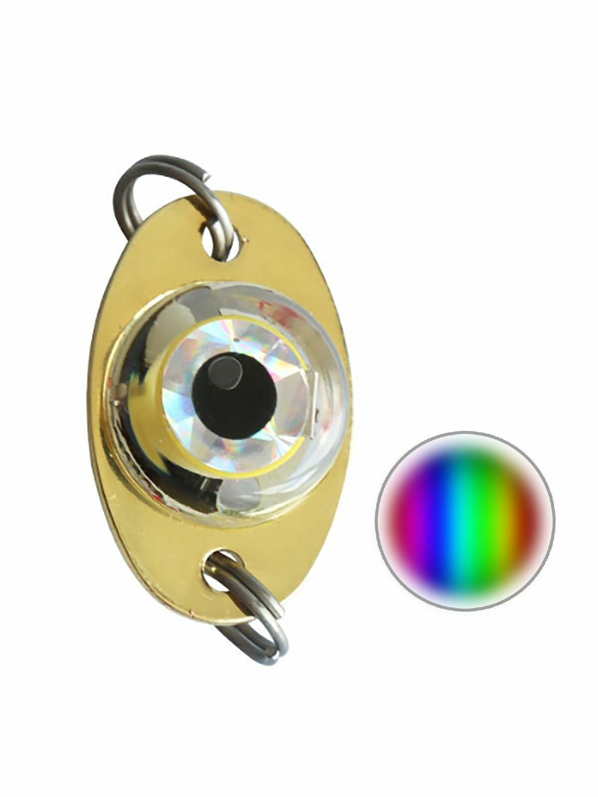 Электронная приманка, блесна светодиодная, моргающая блесна, мигалка на форель, 1шт.-красочный