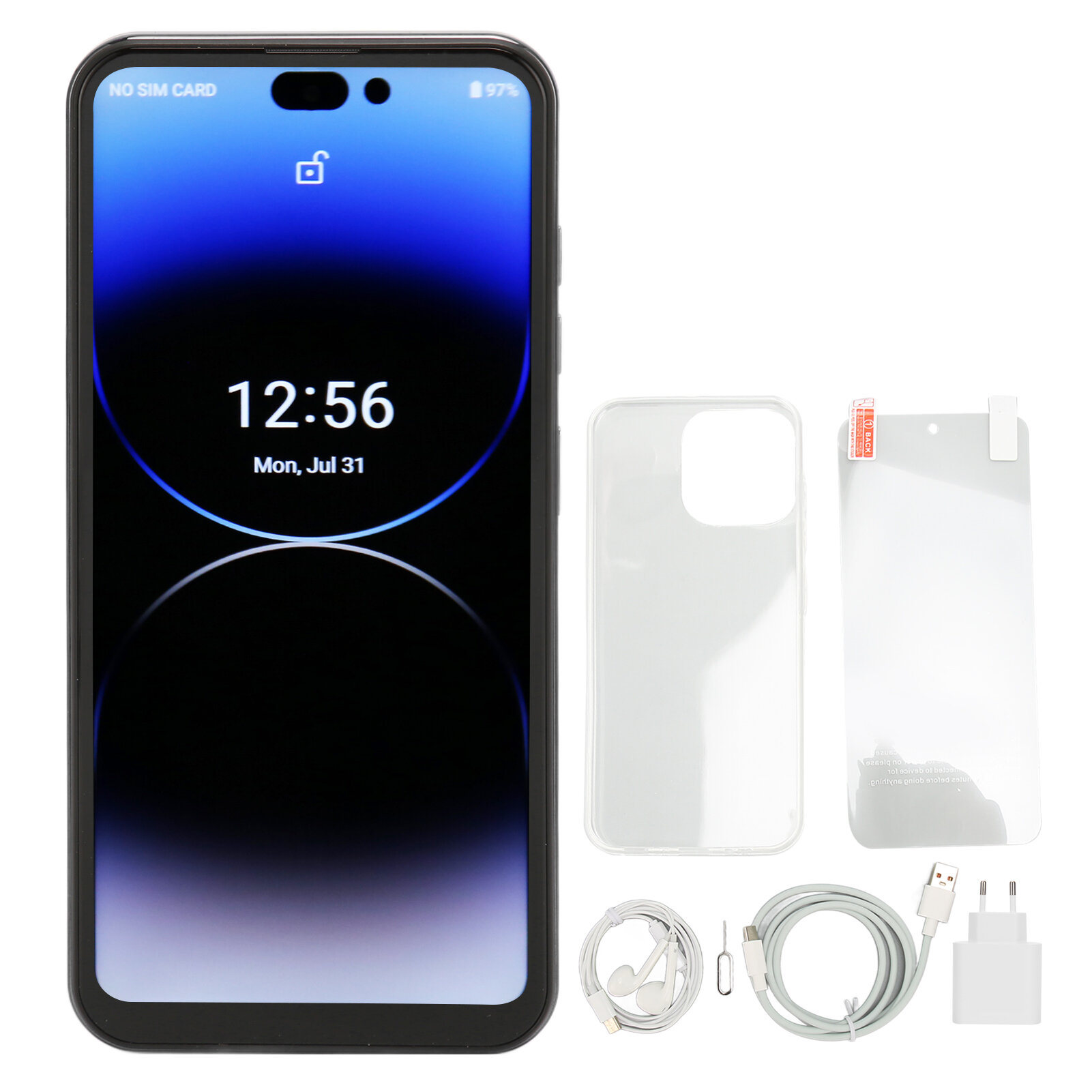 Смартфон I14 PRO MAX 6.7 дюйма, разблокированный, 4G, 8 ГБ + 256 ГБ, 32 Мп + 16 Мп, два слота, аккум