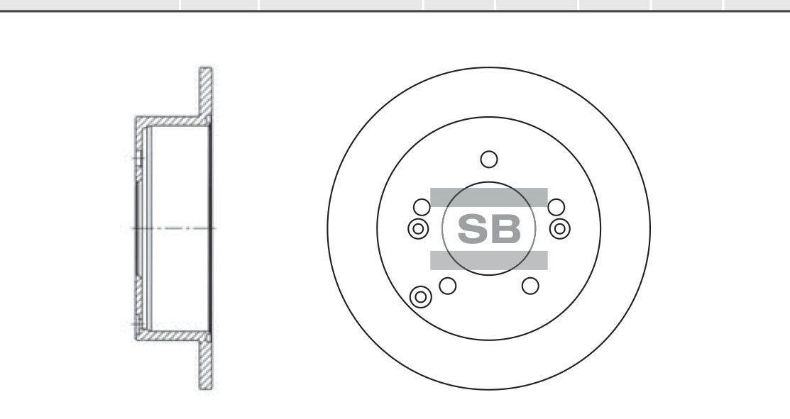 Диск тормозной задний SANGSIN BRAKE SD1024