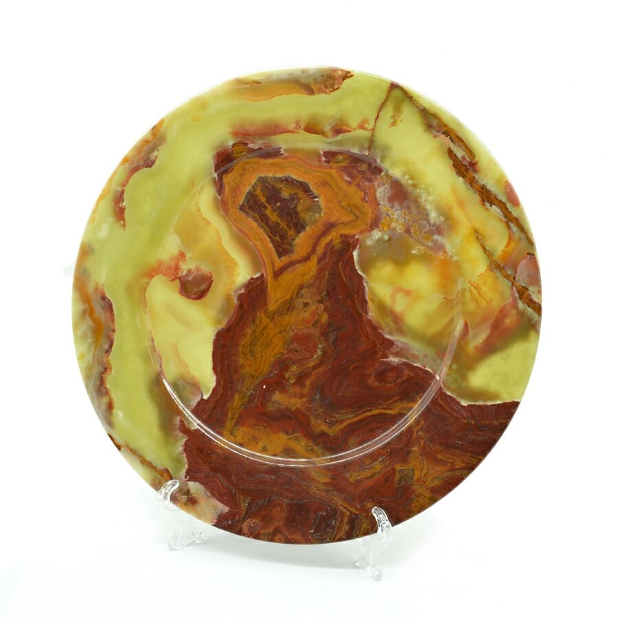 Тарелка из камня оникс 250*250мм .