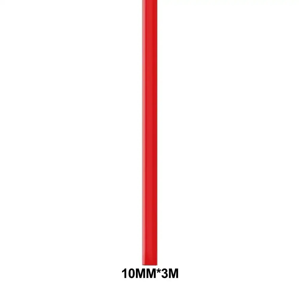 Декоративная самоклеящаяся красная полоса для бампера автомобиля 3М/5М из утолщенного ПВХ 10mmx3m