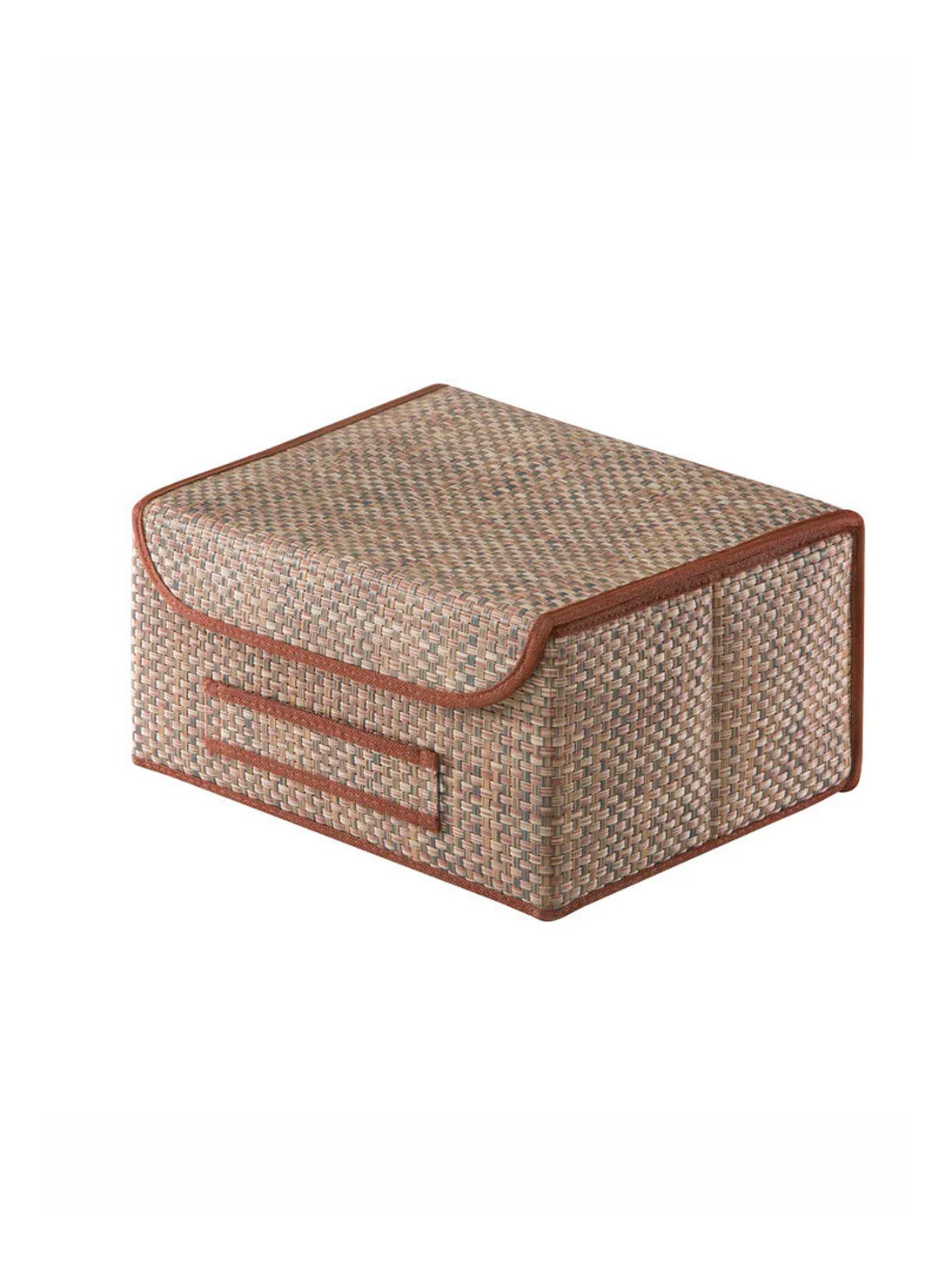Коробка для хранения с крышкой Casy Home 35x28x18 см, цвет бежевый