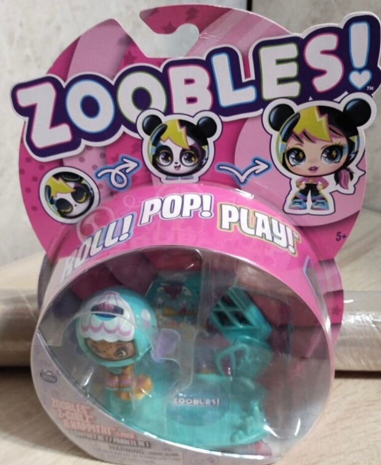 Игровой набор Zoobles "Малышка Зу", трансформирующийся, для детей от 3 лет, 10 см