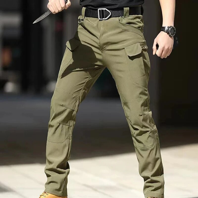 Мужские тактические брюки карго, A green, XXL